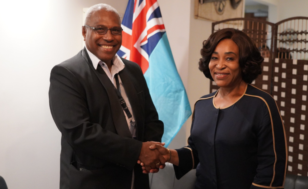 Commonwealth Secretary-General Shirley Botchwey arrives in Fiji for Law ...