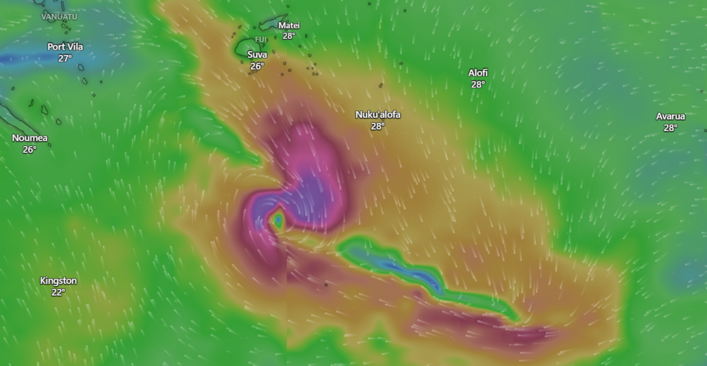 Cyclone Urmil to exit Fiji waters this evening - The Fiji Times