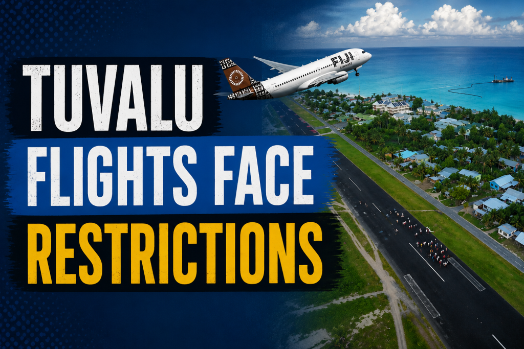 Fiji Airways warns of disruptions on Tuvalu flights amid fuel crisis ...
